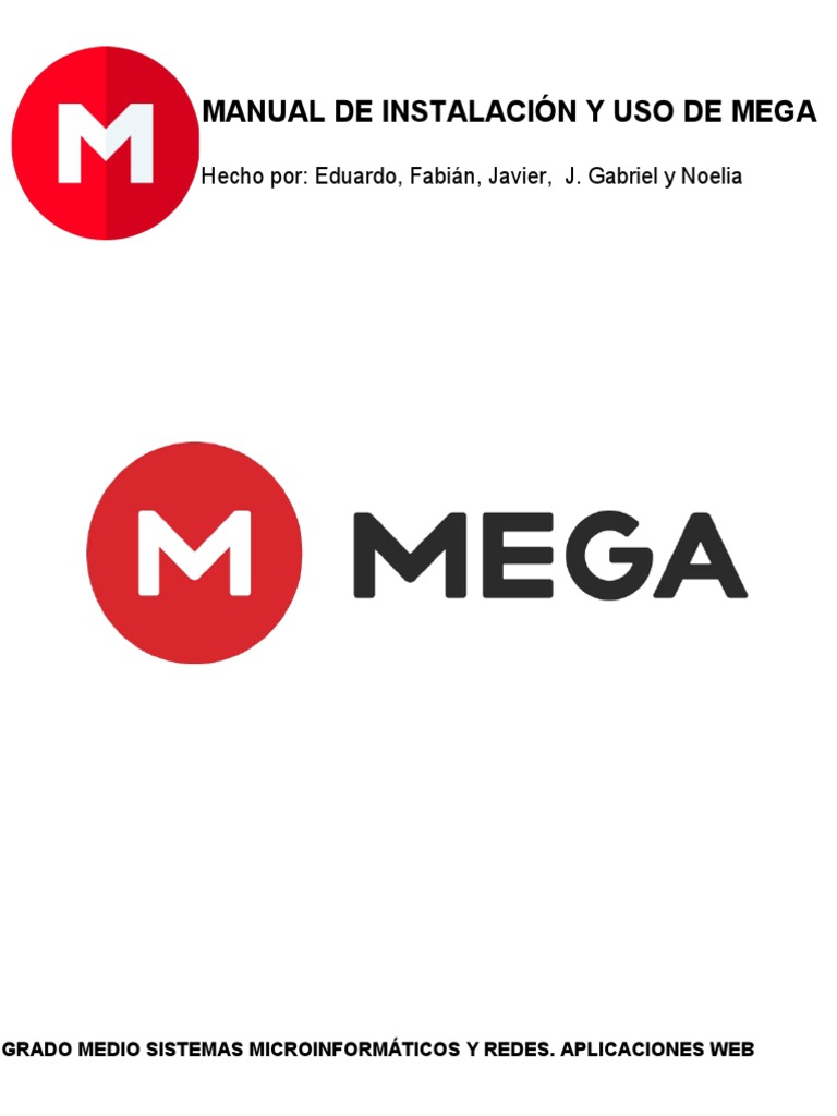 MANUAL MEGA APLICACIONES WEB | PDF | Archivo de computadora | Software ...