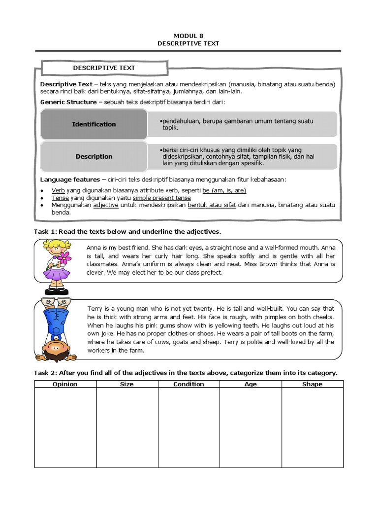 KLS7 - Sem2 - Modul8 - Descriptive Text + Lovely Things | PDF ...