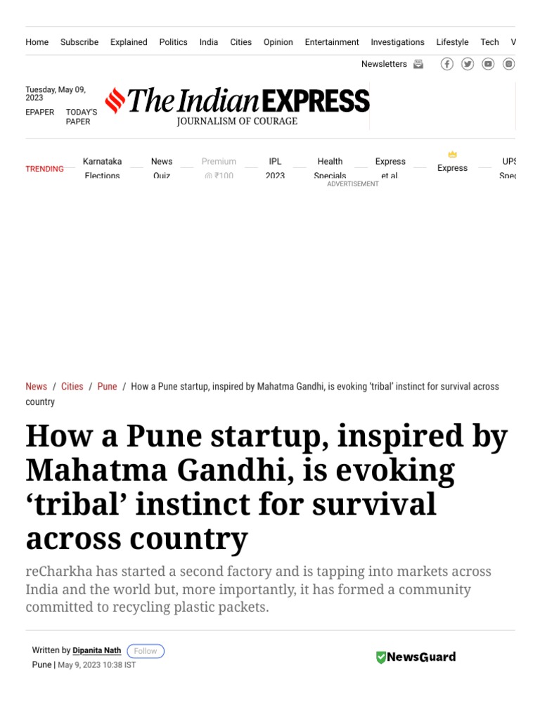 Pune Startup reCharkha's Eco Initiative | PDF | Business