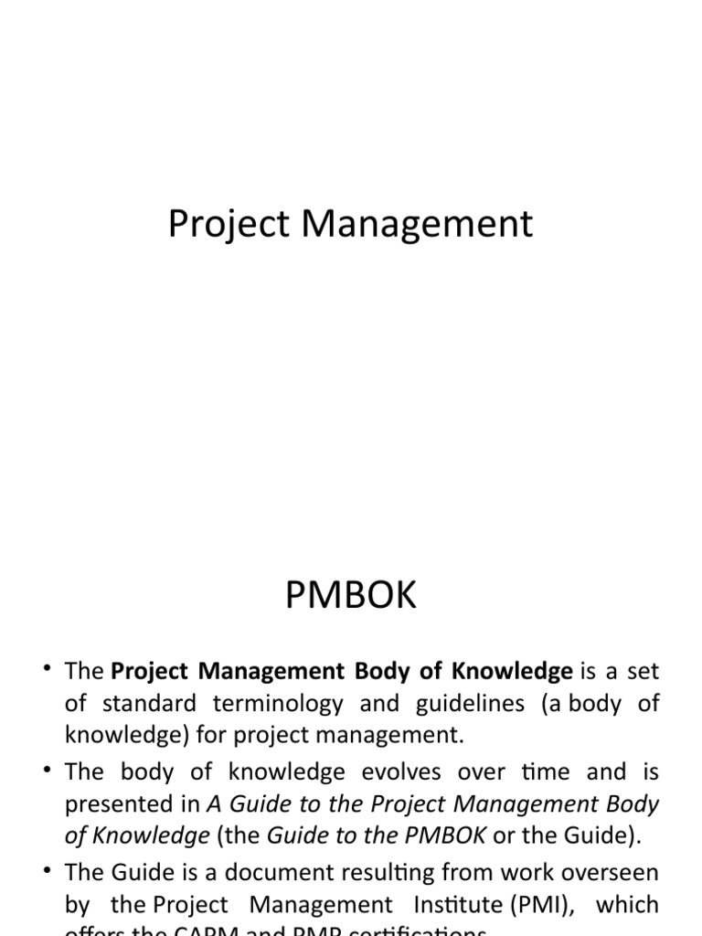 1.PM1 Pmbok | PDF | Project Management | Economies