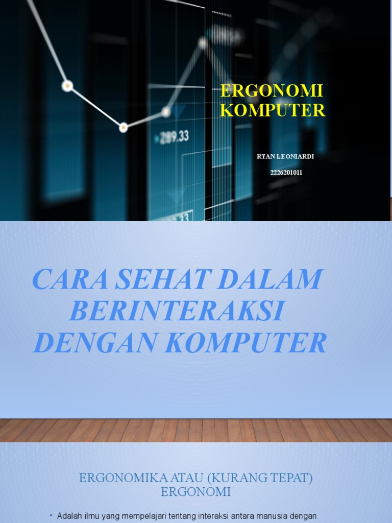 Ergonomi Dengan Komputer | PDF