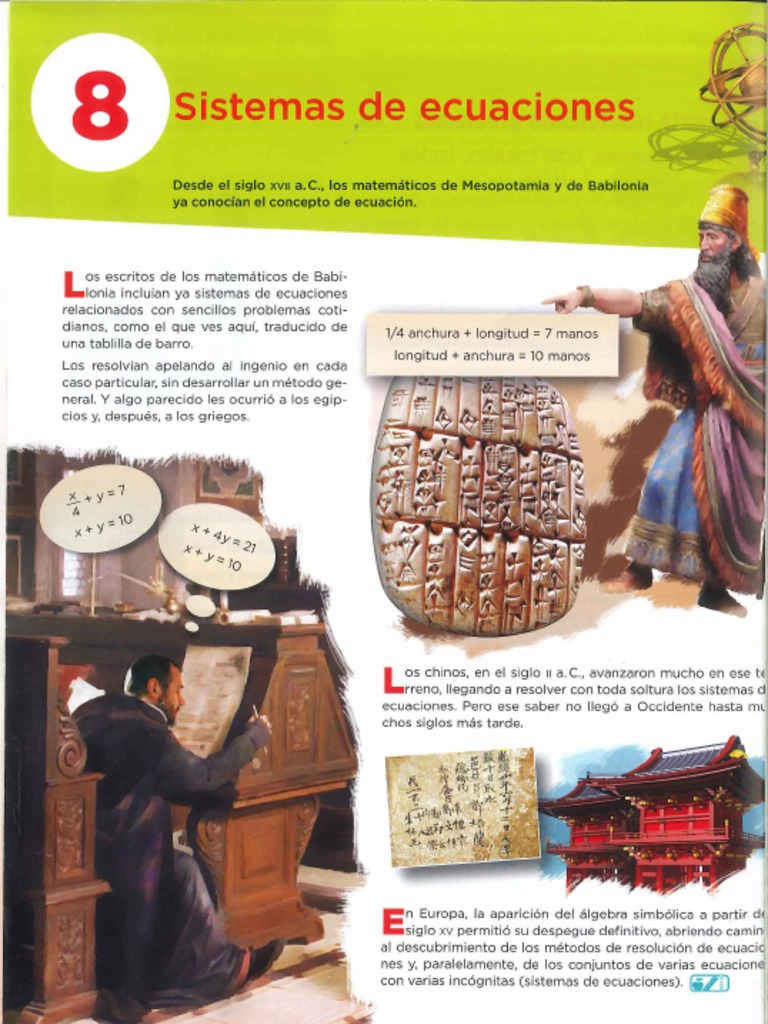 Tema 8 Sistemas de Ecuaciones | PDF