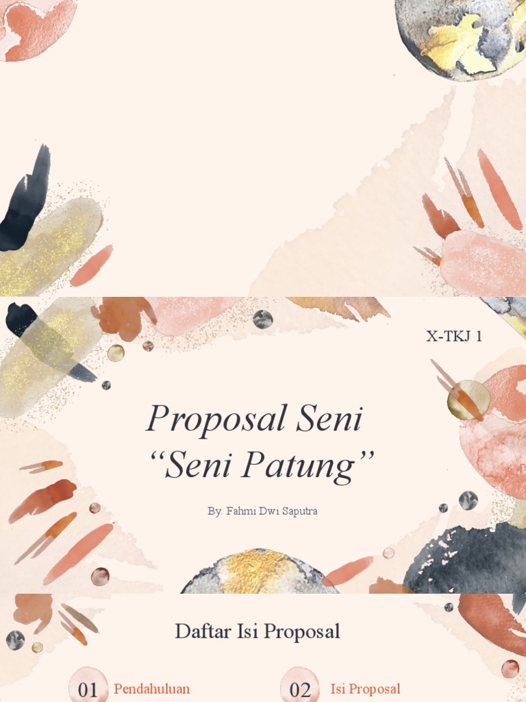 Materi Proposal Seni Patung | PDF | Seni