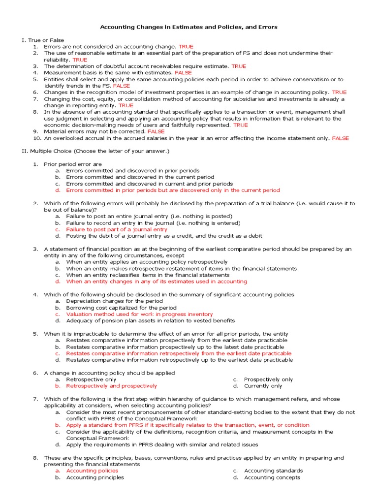 ACCTG 105 Midterm - Seatwork No. 01 - Accounting Changes and Errors ...