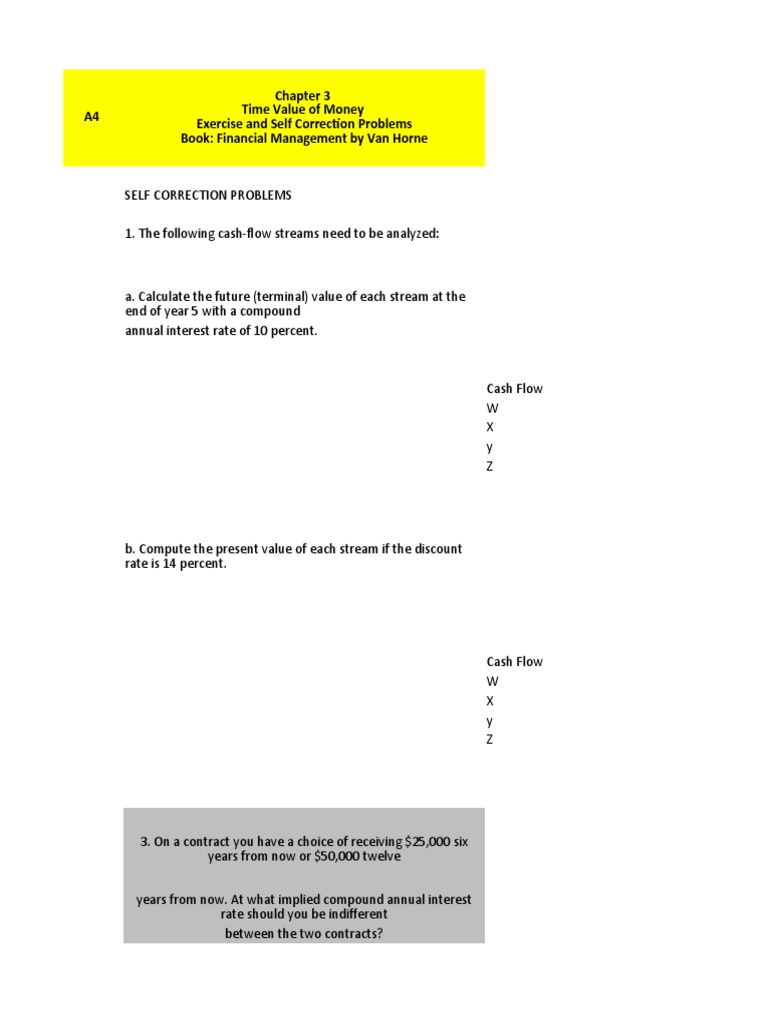 Assignment 4 | PDF | Interest | Present Value