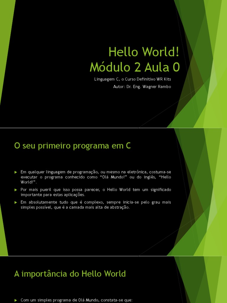 M02A0 Hello World! | PDF