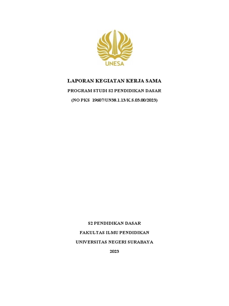 Contoh Laporan PKS (Silahkan Dimodifikasi) | PDF | Karier & Perkembangan