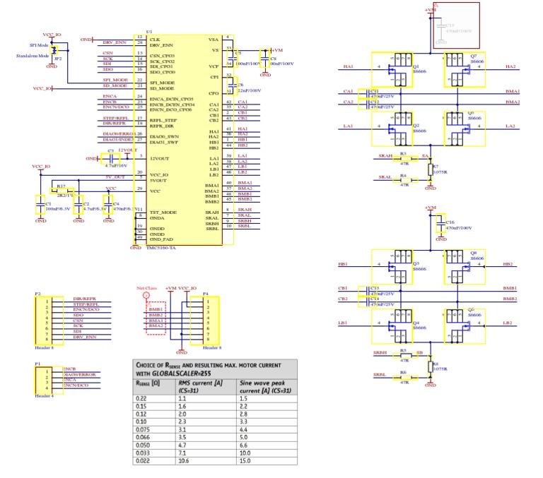 Schematic diagram of an integrated circuit with labeled pins and ...