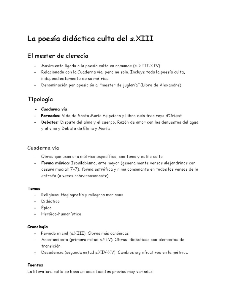 Poesía Culta | PDF | Literatura española