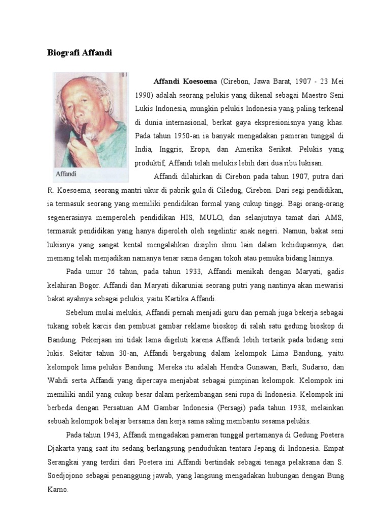 Biografi Affandi | PDF