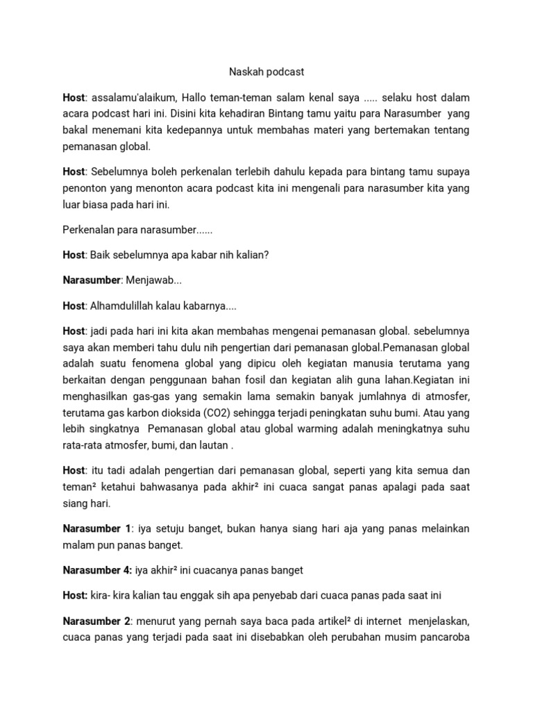 Naskah Podcast Fisika | PDF