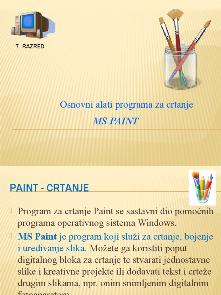Osnove Programa Za Crtanje Paint | PDF