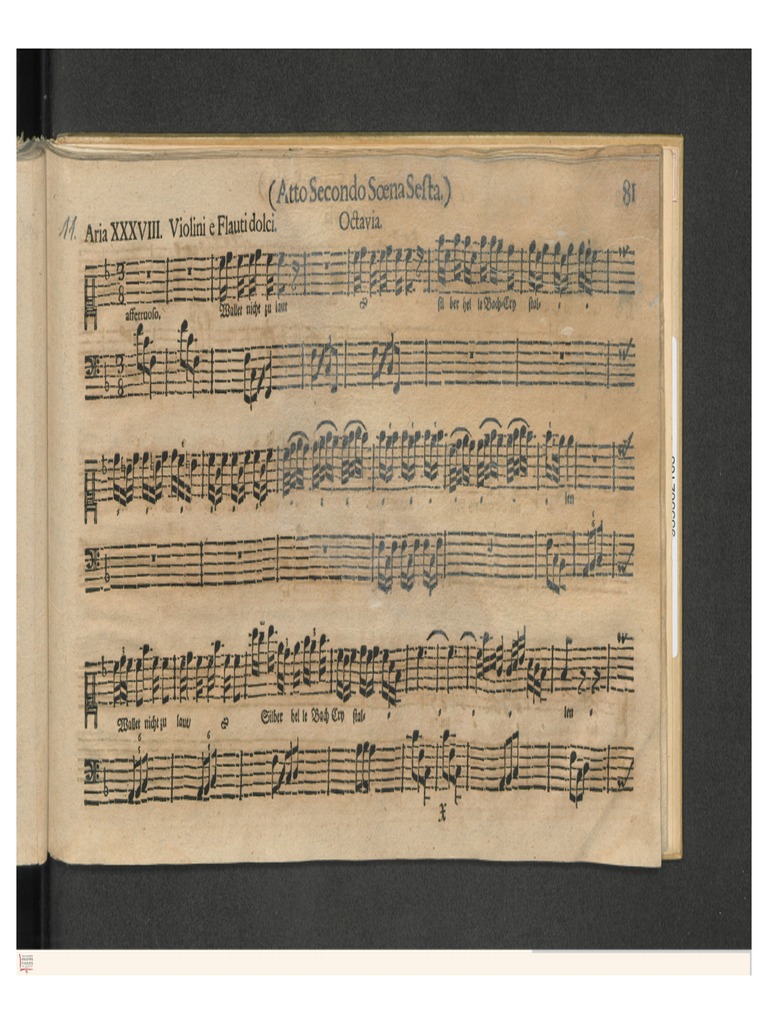 Keiser - Recorder Aria (Octavia) | PDF