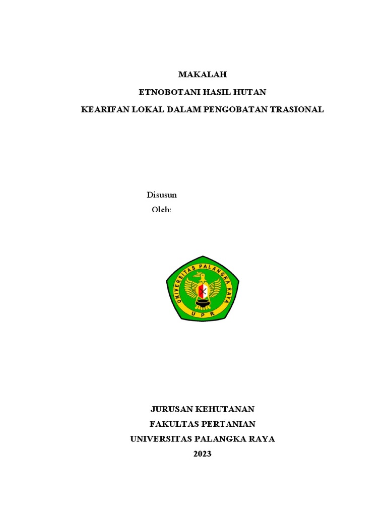 Kearifan Lokal Dengan Pengobatan Tradisional | PDF