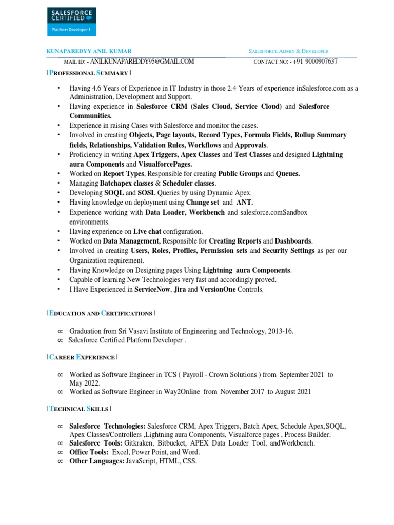 Anil Resume PDF | PDF | Cloud Computing | Software Development