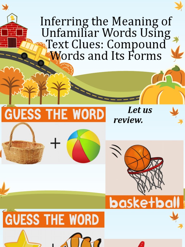 Inferring The Meaning of Unfamiliar Words Using Text | PDF