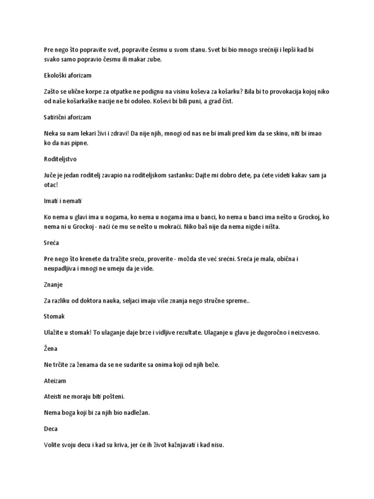 Dusko Radovic I Ostalo | PDF