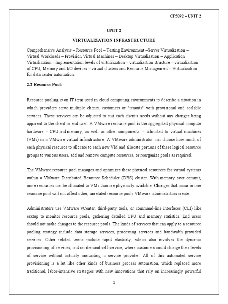 Unit 2 | PDF | Desktop Virtualization | Virtualization