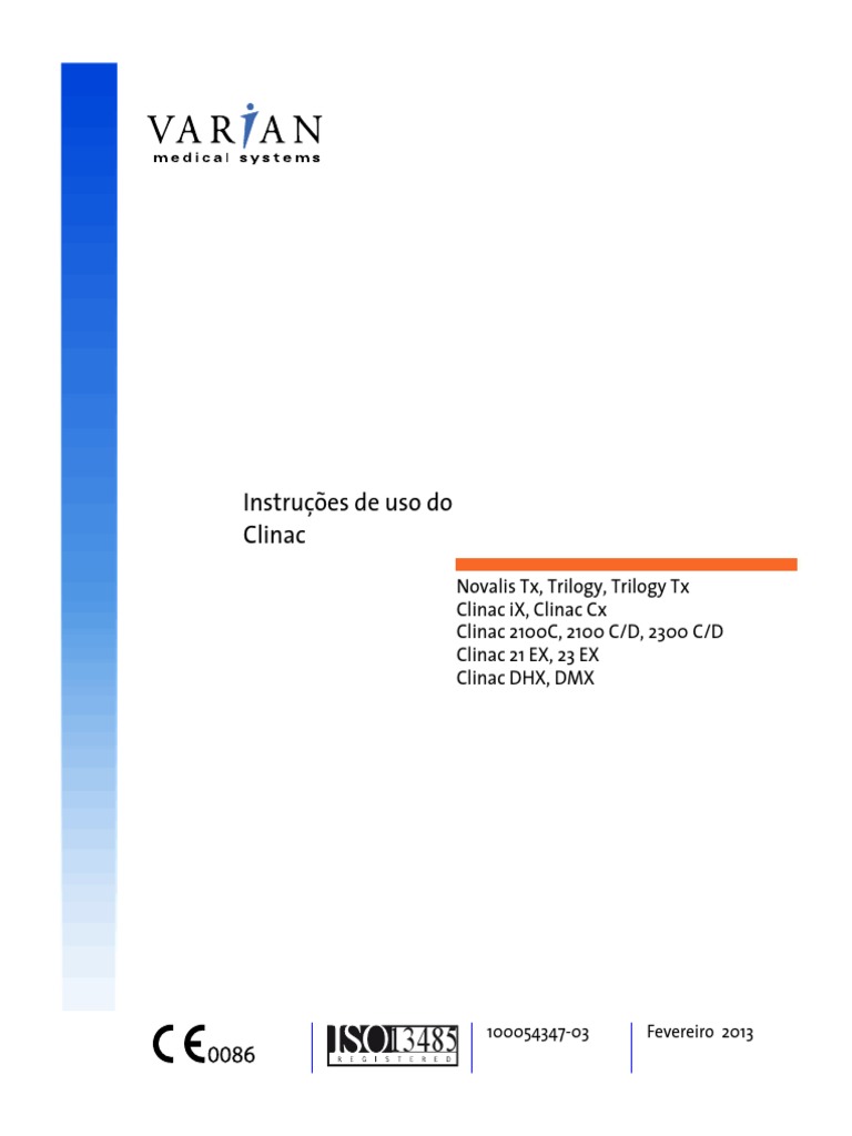 Instruções de Uso Acelerador Linear Clinac CX TM PDF | PDF ...