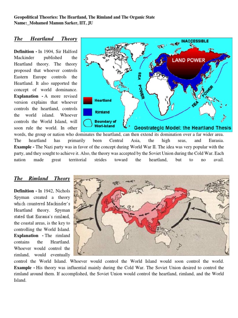 Geopolitical Theories Explained | PDF | Geopolitics | Eurasia