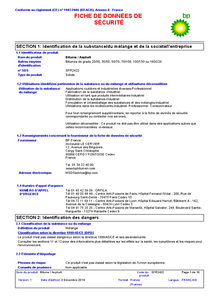 01 - FDS Bitume Pur | PDF