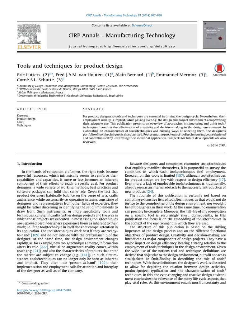 Product Design Tools & Techniques | PDF | Creativity | Design