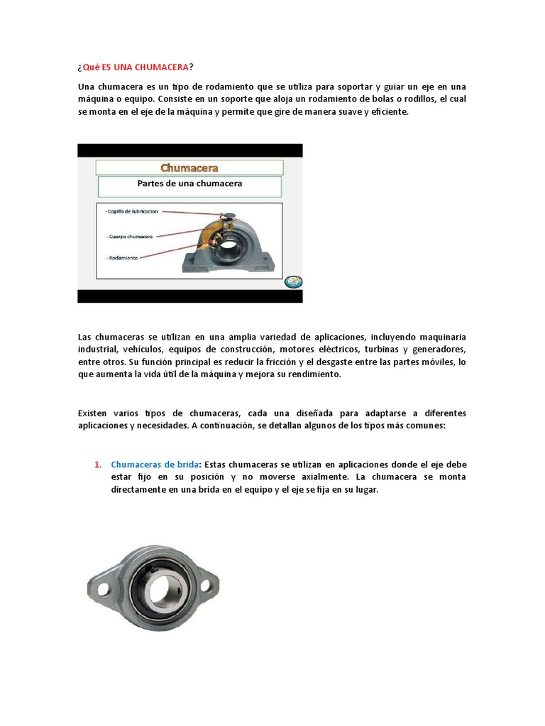 Que Es Una Chumacera | PDF