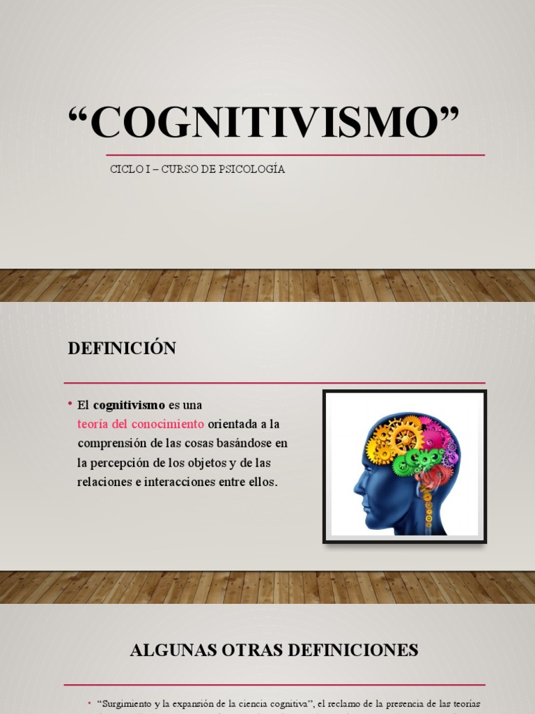 Cognitivismo | PDF | Psicología cognitiva | Aprendizaje