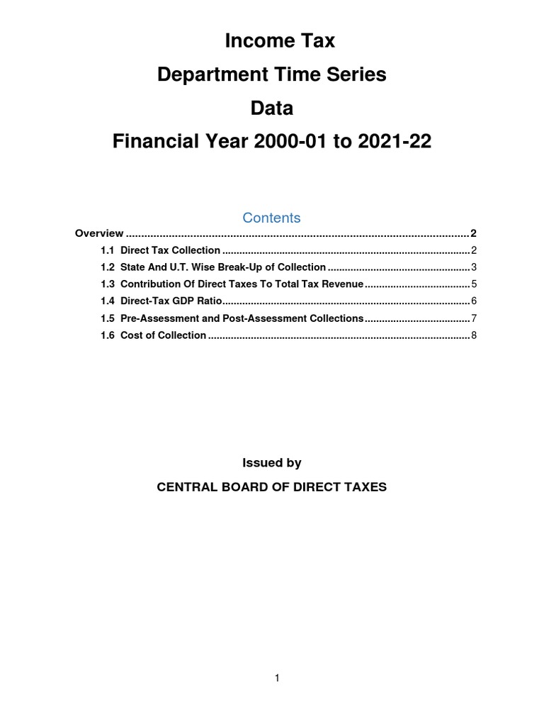 Time Series Data 2021 22 PDF | PDF | Economies | Government