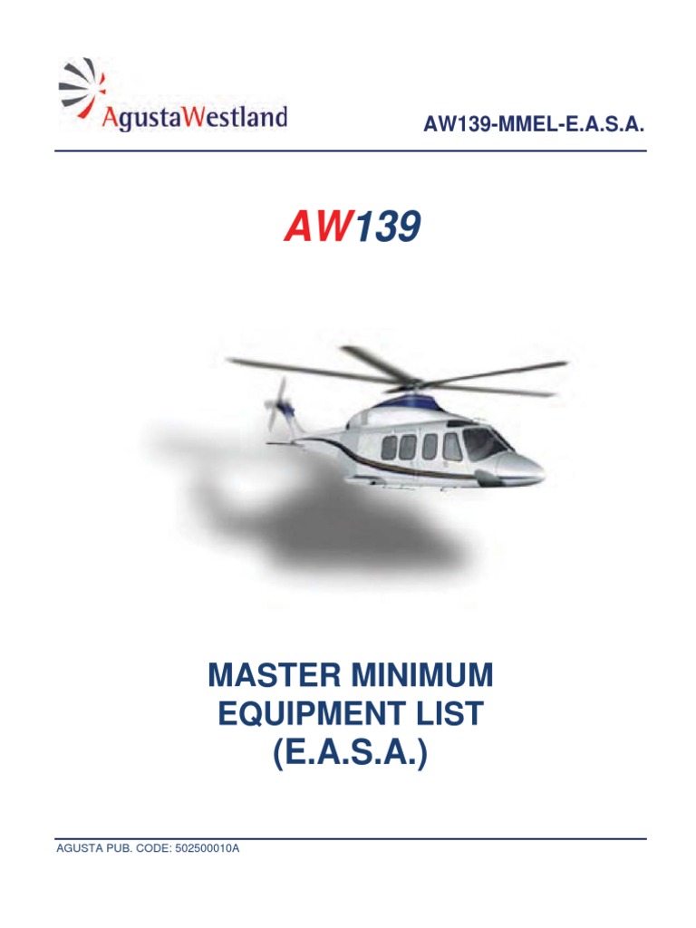 AW139 EASA MMEL Rev.5 PDF | PDF