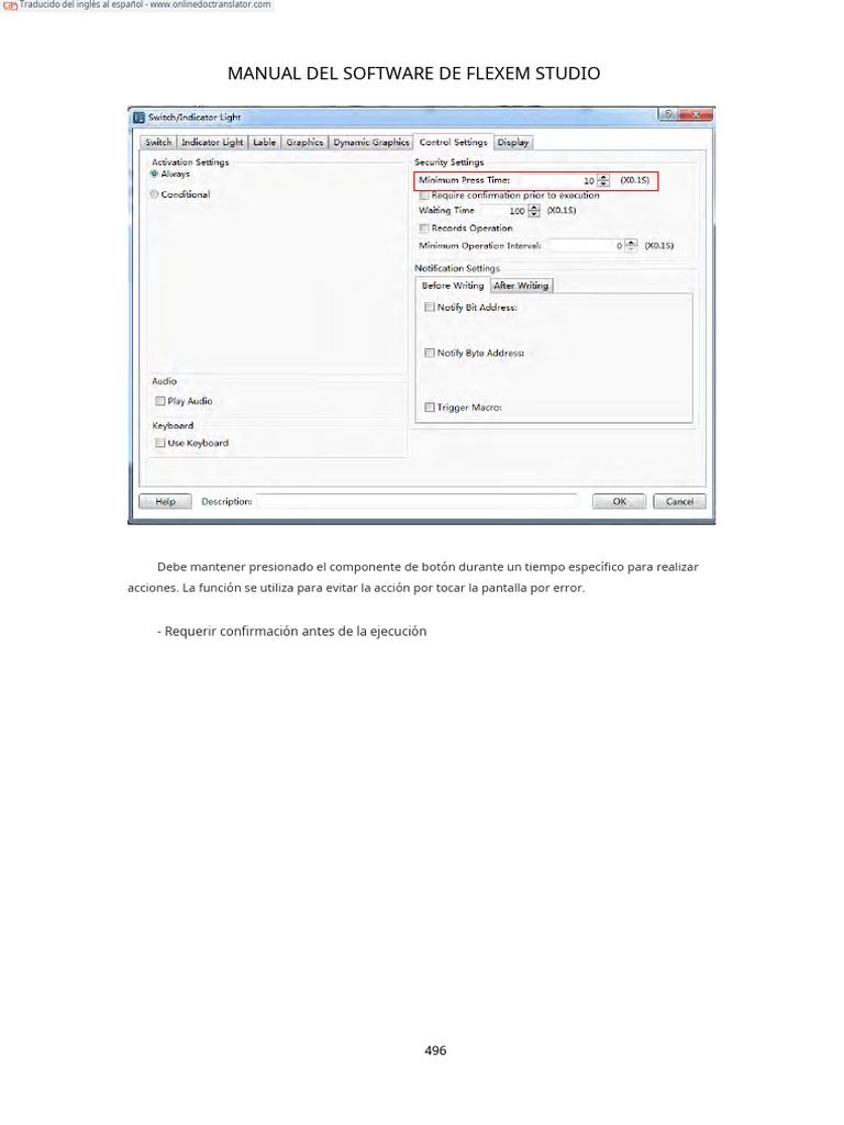 Manual HMI (500-584) .En - Es | PDF | Ventana (informática) | Macro ...