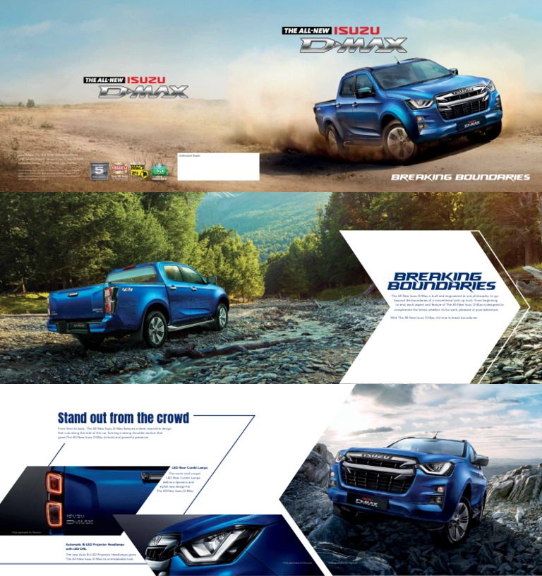 ISUZU D Max Premium Standard Brochure PDF | Download Free PDF | Manual ...