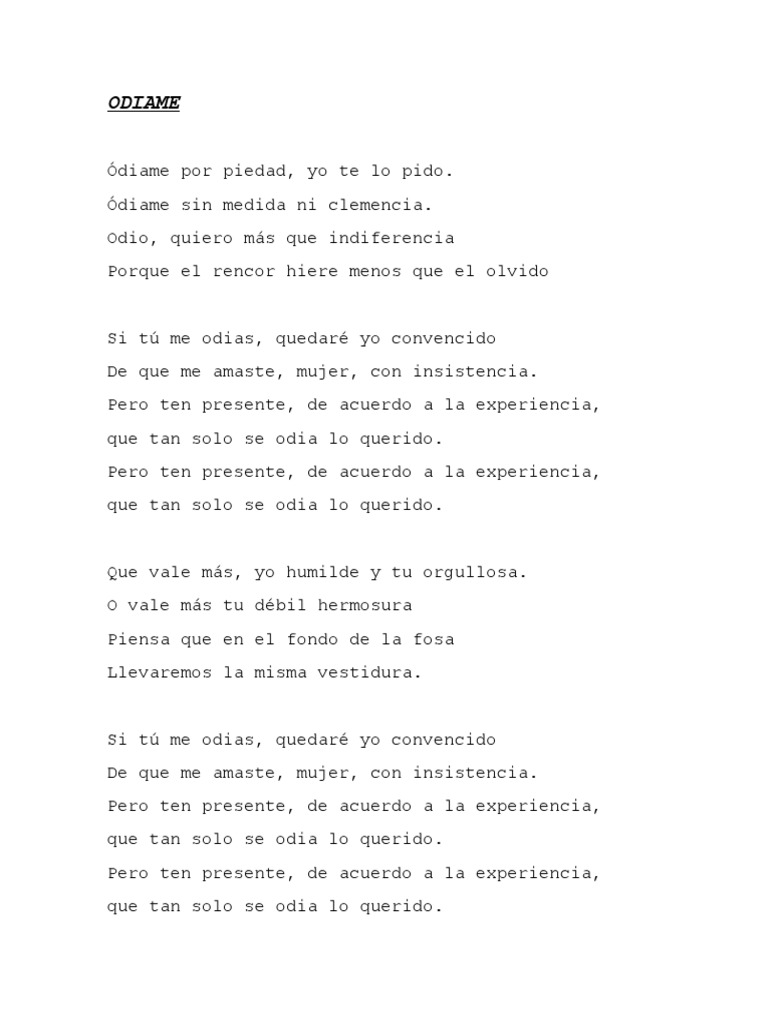 ODIAME | PDF | Poesía