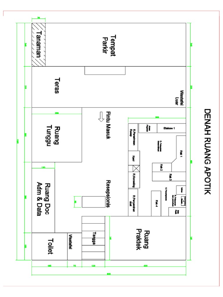 Denah Ruang Apotik | PDF