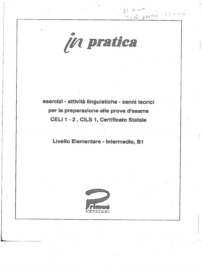 In Pratica B1 Pdf Pdf