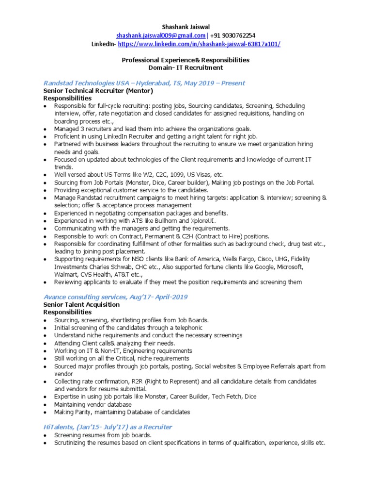 Shashank Jaiswal - Resume Updated | PDF Shashank Jaiswal - Resume Updated | PDF