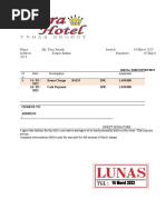 1 Contoh Bill Hotel Secara Umum | PDF