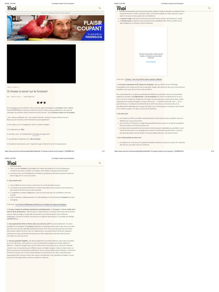 13 choses à savoir sur le Scorpion.pdf | PDF