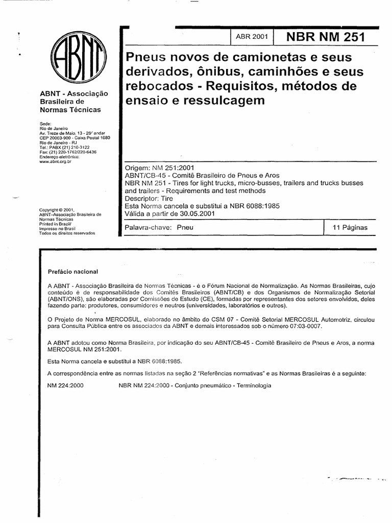 NBR - 251 | PDF