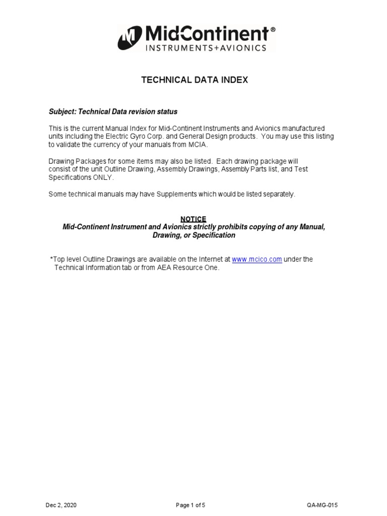 Technical Data Index | PDF | Vehicle Parts | Tools