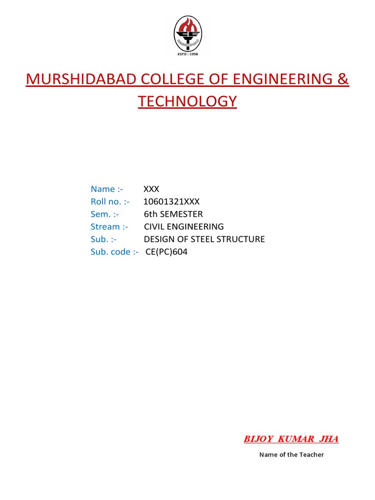 Design of Steel Structure | PDF