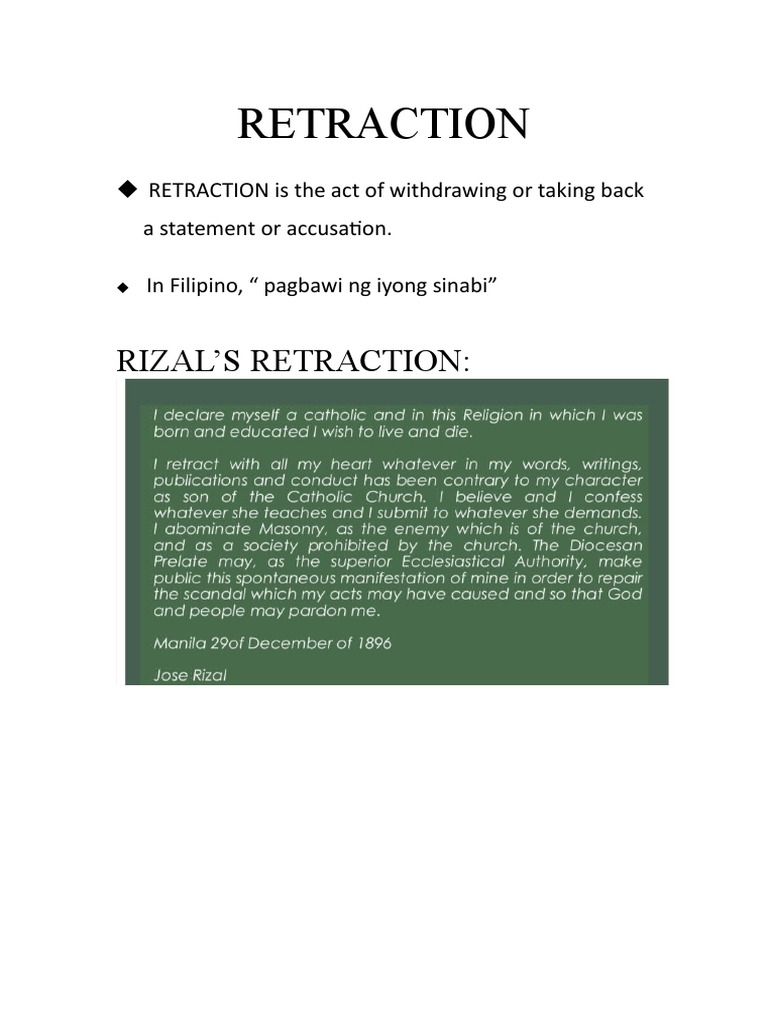 RETRACTION | PDF