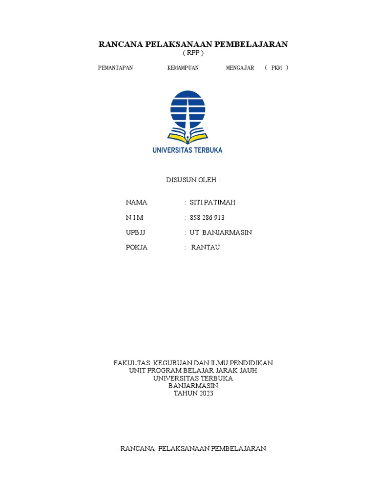RPP 1 & 2 PKM | PDF