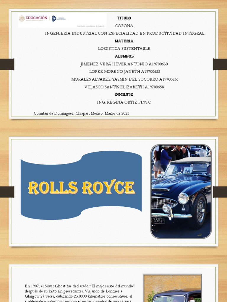 Rolls Royce - Presentacion | PDF | BMW | Vehículos