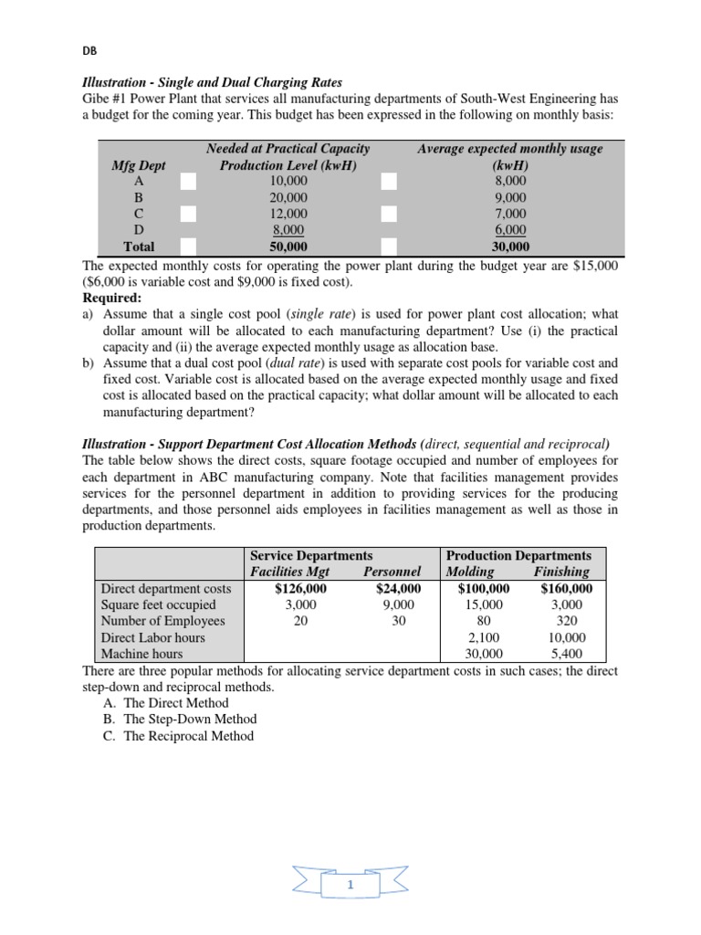 Ch-06 Cost Allocation | PDF | Business Economics | Business Process Ch-06 Cost Allocation | PDF | Business Economics | Business Process