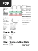 Honkai Star Rail Damage Calculator Guide | PDF | Spreadsheet