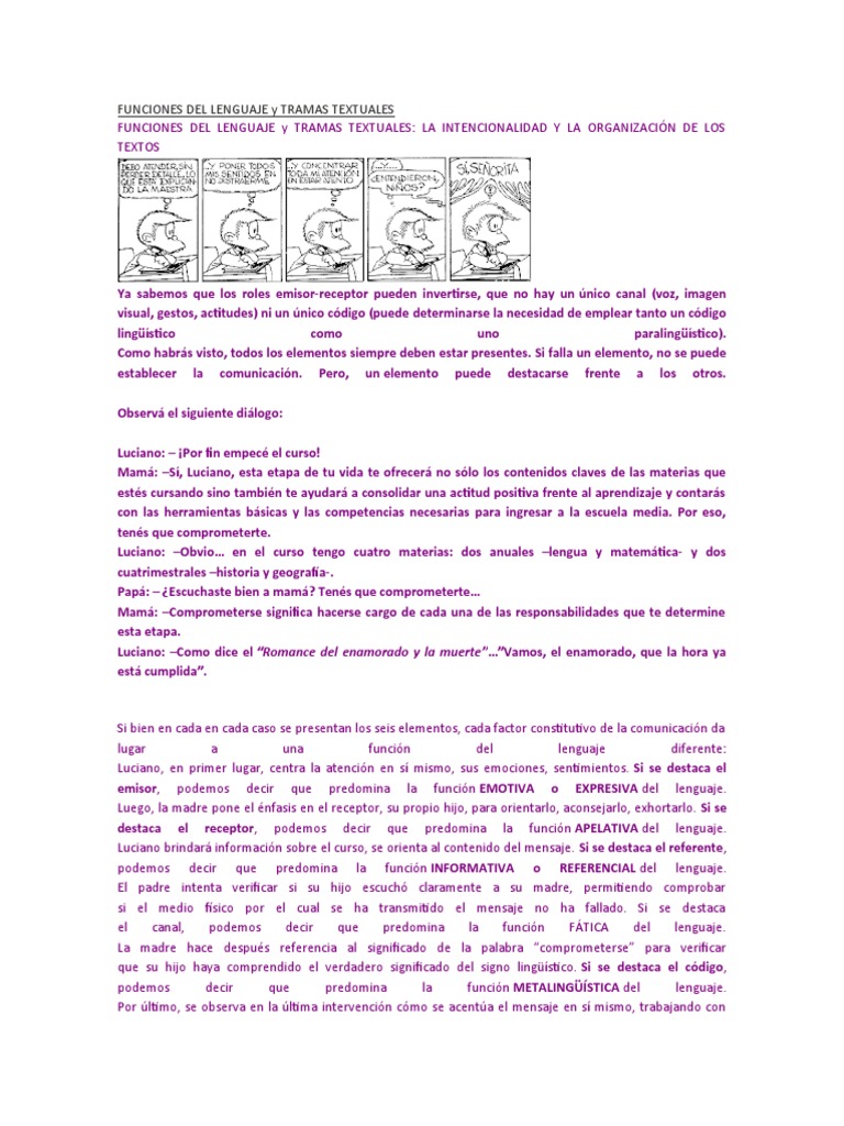 FUNCIONES DEL LENGUAJE y TRAMAS TEXTUALES | PDF | Moluscos | Lingüística