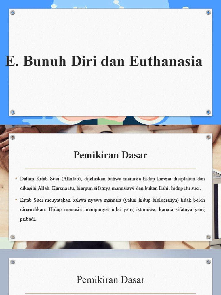 Bunuh Diri Dan Eutanasia | PDF