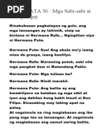 Monologue Script: Maria Clara de Los Santos | PDF