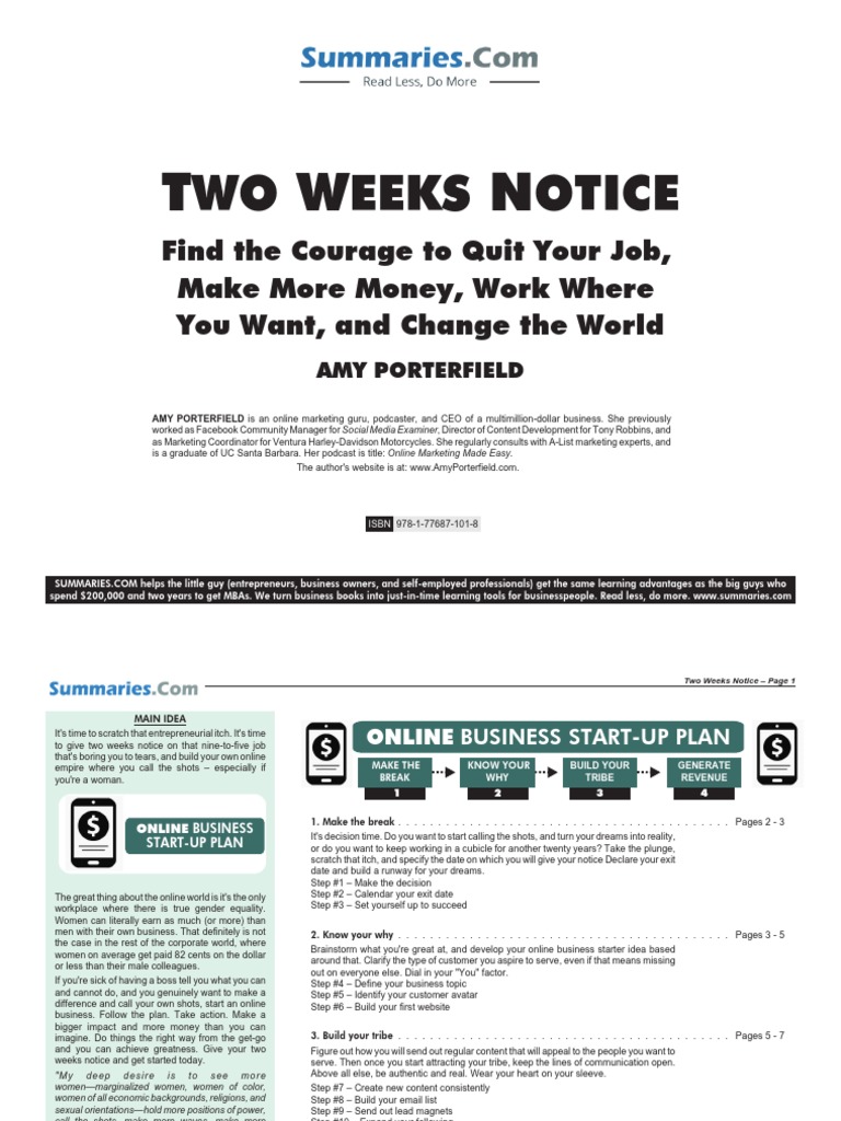 Empowering Your Two Weeks Notice | PDF | Communication